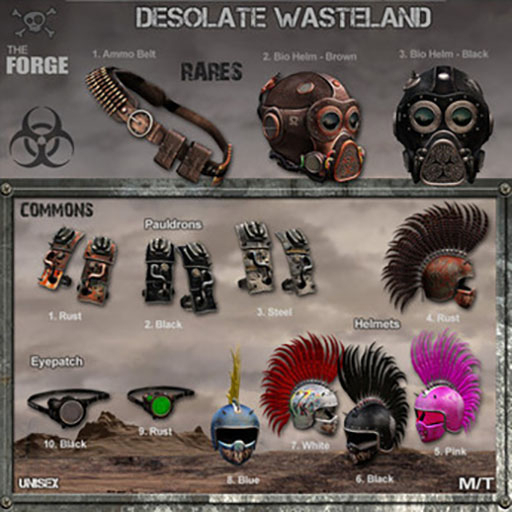 Second Life Marketplace - [The Forge] Eye Patch - Rust -CBOX